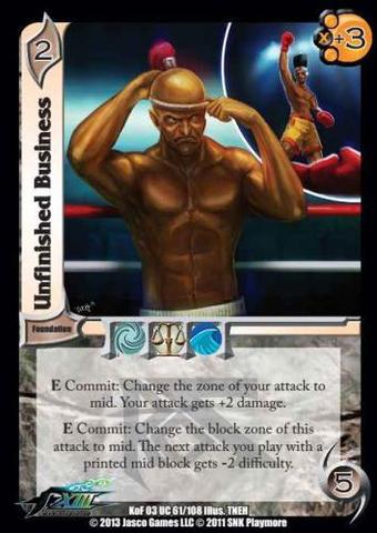 Unfinished Business - Universal Fighting System (UFS) » King of ...