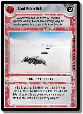 Attack Pattern Delta - Star Wars CCG » Hoth - CategoryOneGames
