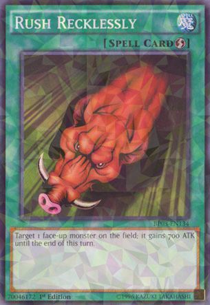 Rush Recklessly - BP03-EN134 - Shatterfoil - 1st Edition - Yu-Gi-Oh ...