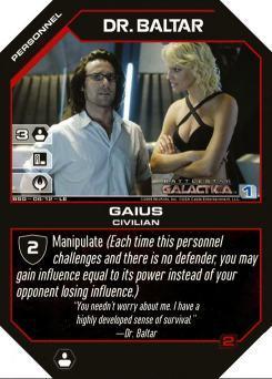 Dr. Baltar, Gaius - Battlestar Galactica CCG » Promo BSG - CategoryOneGames