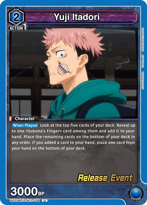 Yuji Itadori (038) - Card Games » Union Arena » Union Arena Singles ...