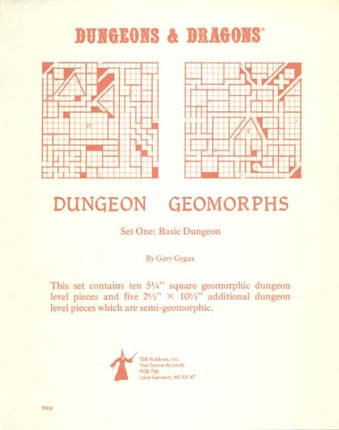 Dungeon Geomorphs Set One: Basic Dungeon - Dungeons and Dragons ...