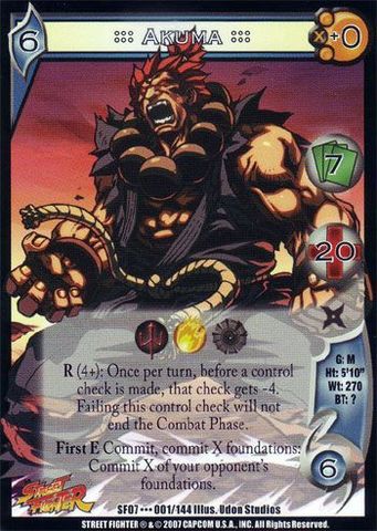 Akuma::: - Universal Fighting System (UFS) » Street Fighter Sets » Domination - Carte Blanche ...
